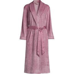 LANDS' END Morgenmantel aus Samt, Damen,  Pink, Polyester/Polyester-Mischung, by Lands' End