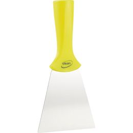 vikan Schaber, Stielmodell, mit Edelstahlblatt, VE 10 Stk, gelb
