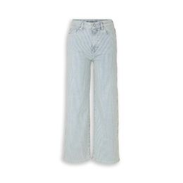 Tom Tailor Damen TTNELMA CULOTTE Jeans mit Streifenmuster, blau, Uni, Gr. 34/28