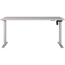 Schreibtisch Germania, B:180cm H:120cm T:80cmkaschmir, silber, silber, kaschmir, B&uuml;ro, Tische, "Boras", Breite 120/140/160/180 cm, Metallgestell,