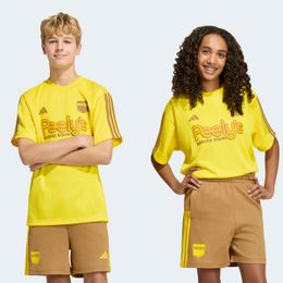 Jungen T-Shirt "ADIDAS X FORTNITE PEELY TRIKOT"gelb, Gr. 140, adidas Sportswear, Obermaterial: 100% Polyester, Shirts