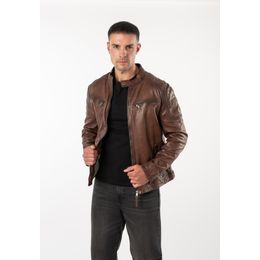 Mauritius Herren Lederjacke "MMDreeser"whiskey, Gr. XXL, unifarben, Obermaterial: 100% Schafsleder. Futter: 100% Baumwolle. &Auml;rmelfutter: 100%