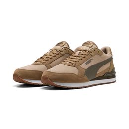Puma Damen Sneaker "ST RUNNER V4 SD", Gr. 41, braun, Leder, Schuhe, mit Retro-Style, aus Leder, mit SOFTFOAM+ Einlegesohle