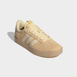 Damen Sneaker "VL COURT 3.0", adidas Sportswear, Gr. 42orange tint, warm vanilla, gold metallic, Leder, Synthetik, Schuhe, inspiriert vom Design des