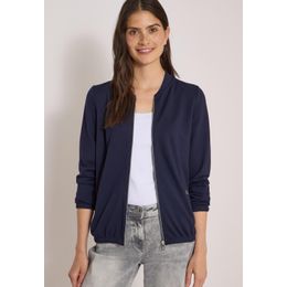 Cecil Damen Cardiganurban dunkelblau, Gr. XXXL, unifarben, Stoff, 72% Viskose, 25% Polyester, 3% Elasthan, Strickjacken, aus stretchigem