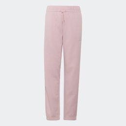 M&auml;dchen Sporthose "ESSENTIALS KIDS"clear pink, wei&szlig;,, Gr. 176, adidas Sportswear, Obermaterial: 71% Baumwolle, 29% Polyester, Hosen, sportlicher