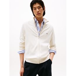 Tommy Hilfiger Herren Strickjacke "ESSENTIAL COTTON ZIP THRU"ivory petal, Gr. XL, Strick, Obermaterial: 100% Baumwolle, Strickjacken, mit