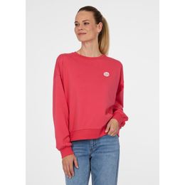 Ragwear Damen Sweatshirt "WUSS PATCH"coral, Gr. L, unifarben, Sweatware, Obermaterial: 50% Baumwolle, 50% Polyester, Sweatshirts, aus