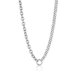 ISABELLA FORD Damen Collier "FN001S", 42cm, Edelstahl, L: 42silber, Edelstahl, Halsketten