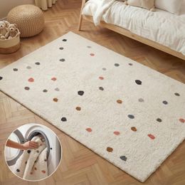 Kinderteppich Hanse Home, B:140cm H:10mm L:200cmcreme multifarben, Baumwolle, Teppiche, "Pippo", Waschbar, Handgemacht, Baumwolle, Rutschfest