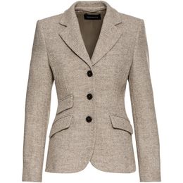 Highmoor Fischgrat-Tweed-Blazer Hellbeige (Gr&ouml;&szlig;e: 34)