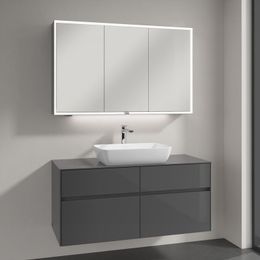 Villeroy & Boch Villeroy & Boch Embrace Schrank mit Artis Waschtisch, mit Spiegelschrank My View Now, 417258R1+A95700FP+A4551200, My View Now