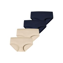 Schiesser Damen Panty Invisible Cotton 4er Pack