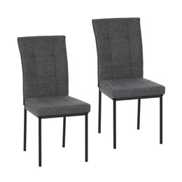 HTI-Living Stuhl Matthew Grau 2er-Set