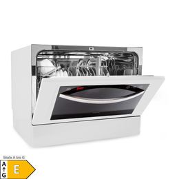 Klarstein Havasia UV 6 Luminance Geschirrsp&uuml;ler UV Glasfront freistehend 1380W Wei&szlig;