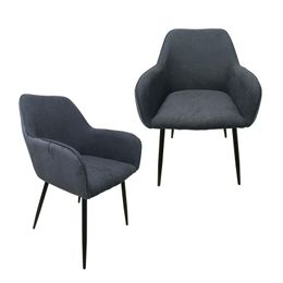 HTI-Living Stuhl Albany Soft Grau 2er-Set
