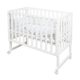 Roba Stubenbett 'safe asleep&reg;' 3 in 1, 'Sternenzauber', Beistellbett wei&szlig;, Babybett & Bank, inkl. Zubeh&ouml;r