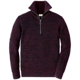 Armor lux Herren-Troyer Zipkragen S Blau-Rot