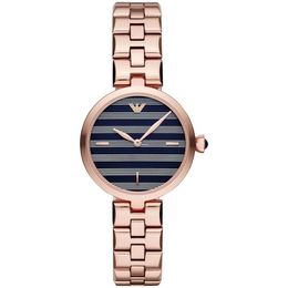 Emporio Armani AR11220 Rose Gold Stahl 316 L Analog Quarz Damenuhr