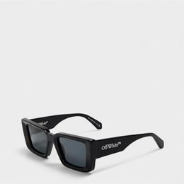 Off-White Zubeh&ouml;r Off White Savannah Quadrat Vollrand-Sonnenbrille in Schwarz/Dunkelgrau
