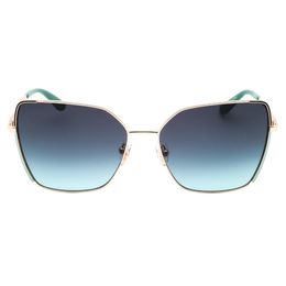 Guess Sonnenbrille Mit Goldgerahmtem, Blau-verlaufenem Rahmen