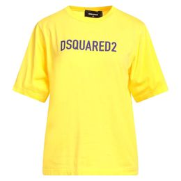Dsquared2 Eco Dyed Easy Dunkelgelbes T-shirt