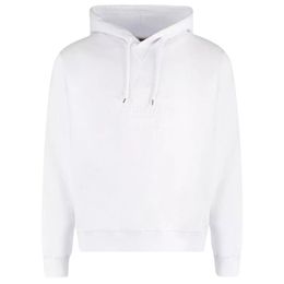 Dsquared2 Monotone Maple Leaf Logo White Hoodie
