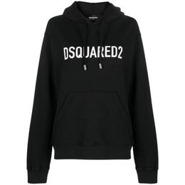 Dsquared2 Cool Fit Markenlogo Schwarzer Hoodie