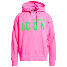 Dsquared2 Icon Regular Fit Pink Hoodie