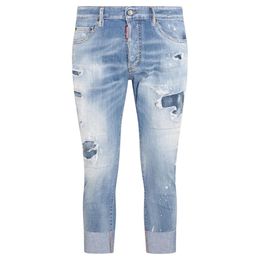 Dsquared2 Sailor Jean Destroyed Reinforced Denim Blue Jeans