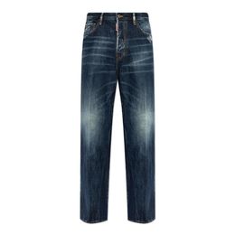 Dsquared2 Be Cool Be Nice Wash Loose Jeans Navy Blue