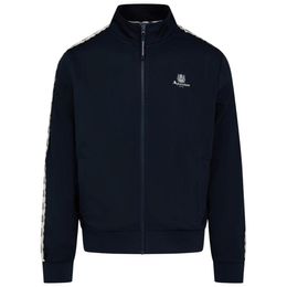 Aquascutum Active Crest Tape Navy Zip Track Top