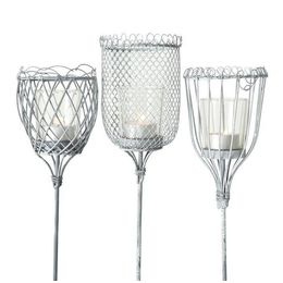 Boltze Windlicht Novelle &Oslash; 9,5 cm, H 86 cm, grau, 1 St&uuml;ck skandinavische Deko Online Shop