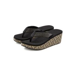 Venice Beach Badezehentrenner 'Sandale, Badeschuh, Sommerschuhe, Badelatsche, Flip Flop, Badeschlappe' schwarz Gr. 42 f&uuml;r Damen