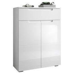 Xora Schuhschrank Spice, Wei&szlig;, Holzwerkstoff, 1 F&auml;cher, 1 Schublade(n) Schubladen, 70x101x40 cm, Beim&ouml;bel erh&auml;ltlich, Garderobe, Schuhaufbewahrung, Schuhschr&auml;nke
