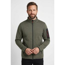 Icepeak Herren Fleecejacke "BREDSTEDT"granite, Gr. XL, Obermaterial: 100% Polyester, Jacken, mit Stehkragen, schnell trocknend, in normaler L&auml;nge