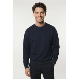 Hugo Herren Sweatshirt "Dinex"dunkelblau405, Gr. S, unifarben, Sweatware, Obermaterial: 100% Baumwolle, Sweatshirts, Rundhalsausschnitt, Oversize