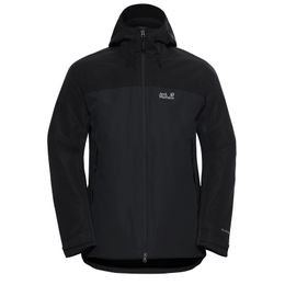 Jack Wolfskin Herren 3-in-1-Funktionsjackephantom, Gr. S, Obermaterial: 100% Polyester, Jacken, mit Kapuze mit regulierbarem Elastikband,
