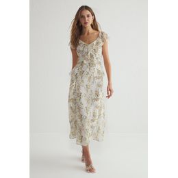Gebl&uuml;mt Maxi-Kleid mit Spaghettitr&auml;gern f&uuml;r Damen, Abend-/Alltagskleid