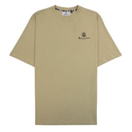 Aquascutum Active T-shirt Mit Kleinem Logo, Beige