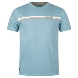 Aquascutum Active Cotton Stripes Avio Blue T-shirt