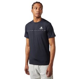 Aquascutum Active Stretch Piping Marineblaues T-shirt