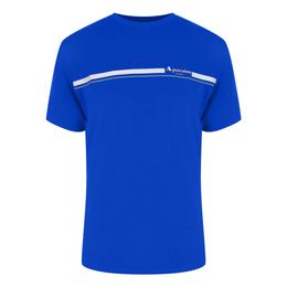 Aquascutum Active Cotton Stripes Royal Blue T-shirt
