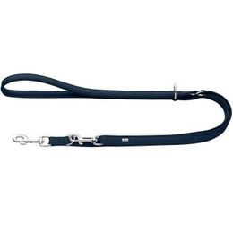 Hunter verstellbare Hundef&uuml;hrleine amalfi blau 2 cm