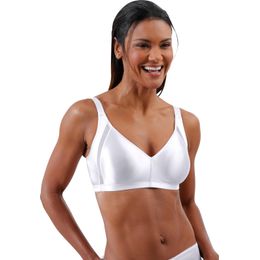 Naturana Damen Minimizer-BH ohne B&uuml;gel in Glanz-Optik wei&szlig; Gr&ouml;&szlig;e 90F
