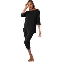 w&auml;schepur Damen Schlafanzug schwarz Gr&ouml;&szlig;e 36/38