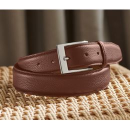Tchibo - Lederg&uuml;rtel &raquo;Goldpfeil&laquo; - Damen - Gr. 105 - silber