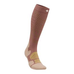 Bauerfeind Damen Sportsocken "OUTDOOR MERINO COMPRESSION SOCKS", Gr. 43coral, l, Obermaterial: 54% Polyamid, 37% Wolle, 9% Elasthan, Socken, mit