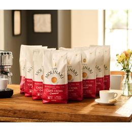 Caff&egrave; Molinari Caff&egrave; Crema Cremoso - 8 x 1 kg Ganze Bohne - Intensit&auml;t: 6/10
