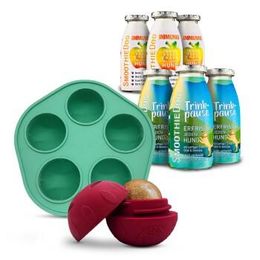 SmoothieDog Trinkpause (Ente) 3x 250 ml + Immunio (Rind) 3x 250 ml + Schleckball